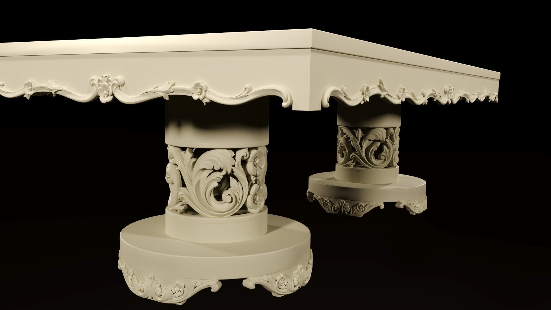 Classic Table 3d model 3D model | CGTrader