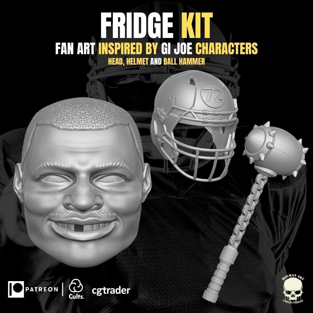 Fridge Kit fan art for action figures 3D model 3D printable | CGTrader