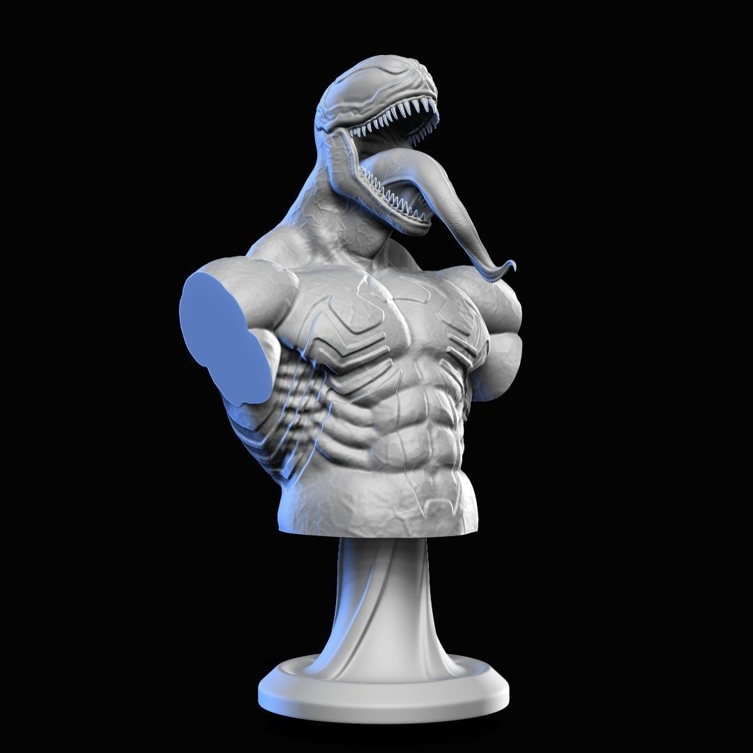 VENOM BUST FOR 3DPRINTING 3D model 3D printable | CGTrader