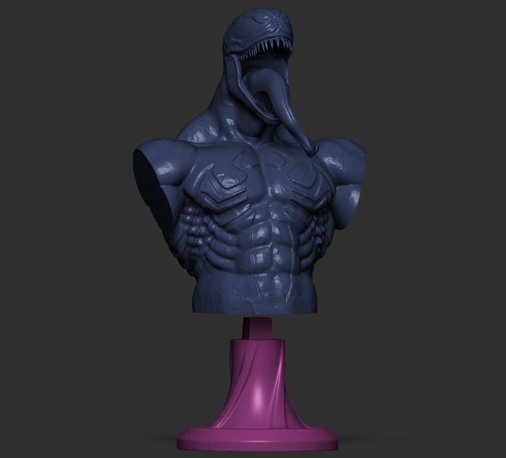 VENOM BUST FOR 3DPRINTING 3D model 3D printable | CGTrader
