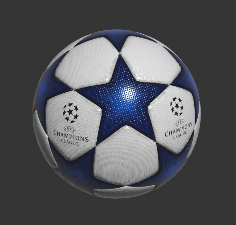 3D model UEFA Champions League Ball 3D Model VR / AR / low-poly | CGTrader