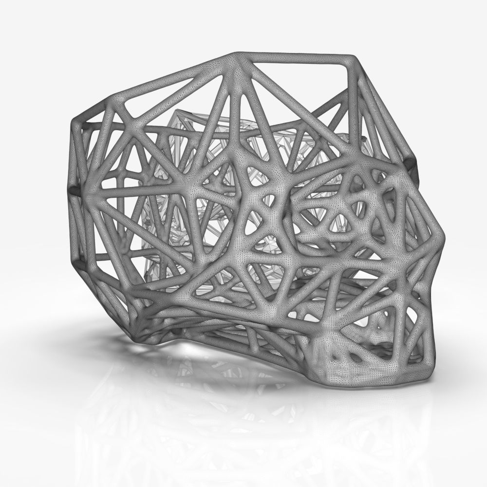 Skull mesh 3D model 3D printable | CGTrader