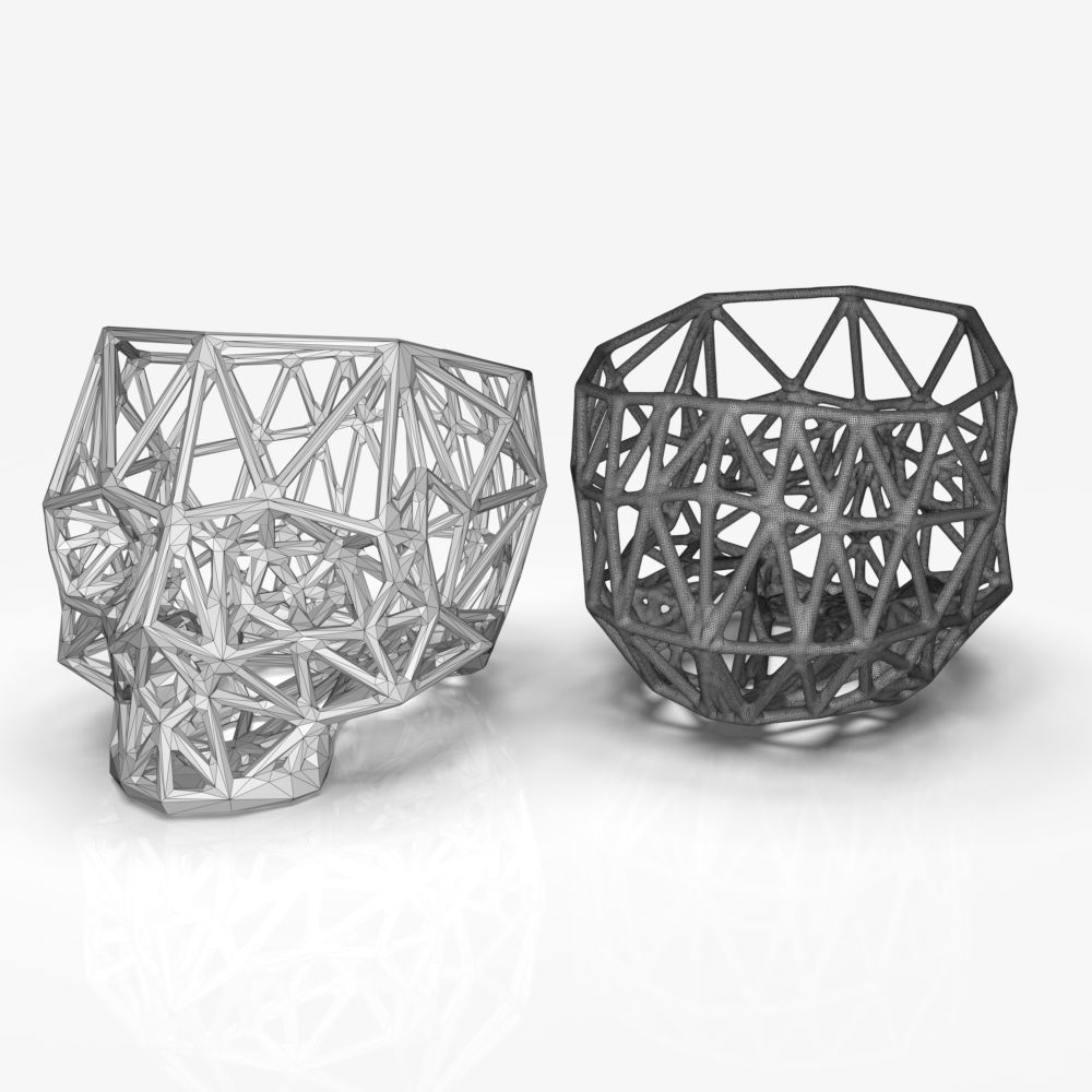 Skull mesh 3D model 3D printable | CGTrader