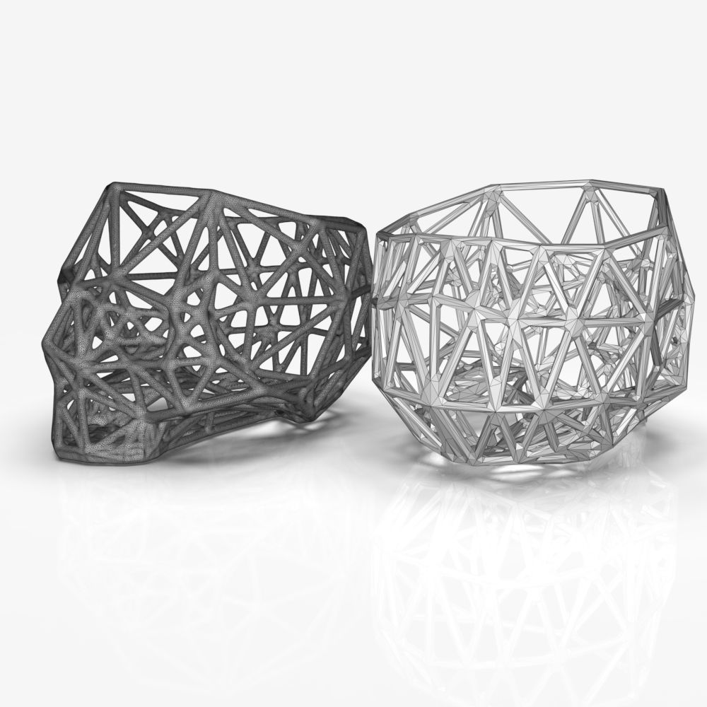 Skull mesh 3D model 3D printable | CGTrader