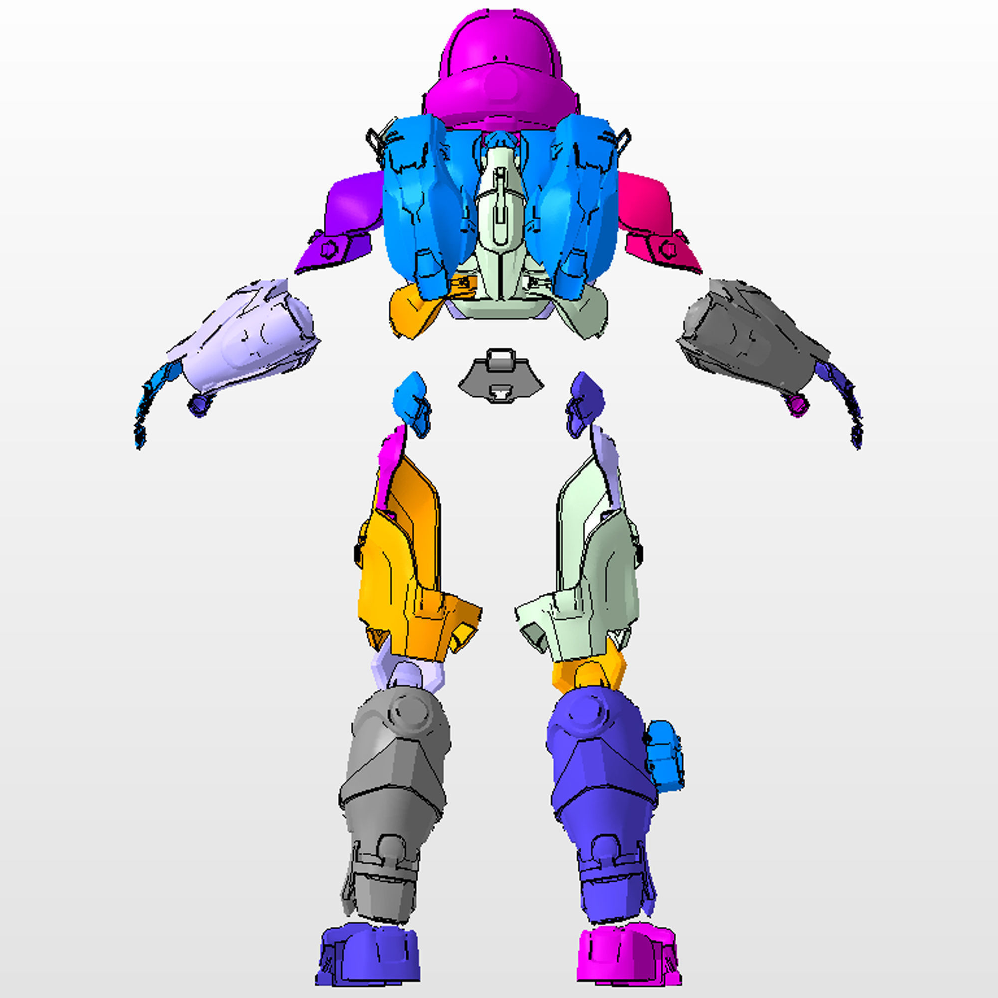 Edward Buck Halo 5 Helljumper Wearable Armor with Helmet 3D model 3D ...