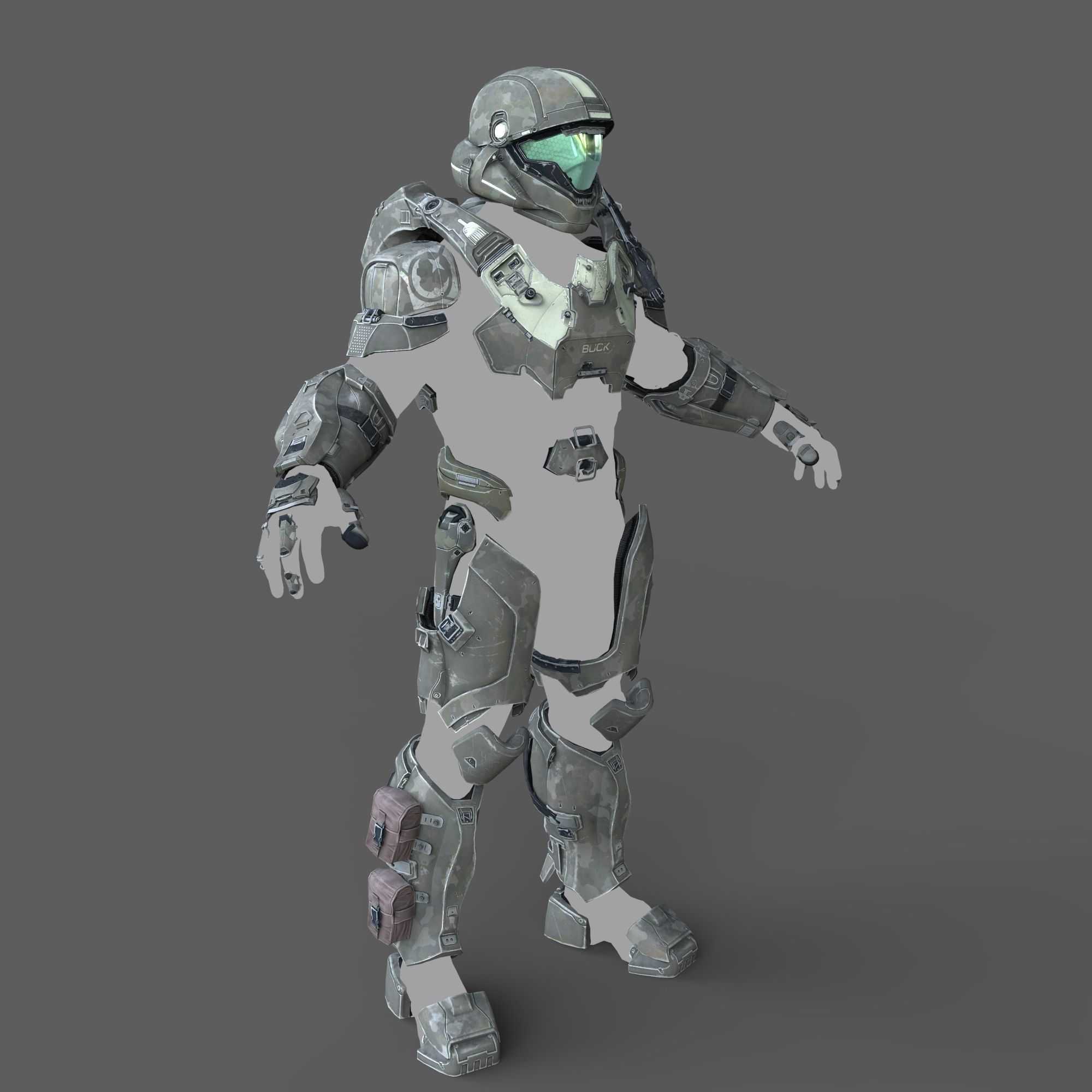 Edward Buck Halo 5 Helljumper Wearable Armor with Helmet 3D model 3D ...