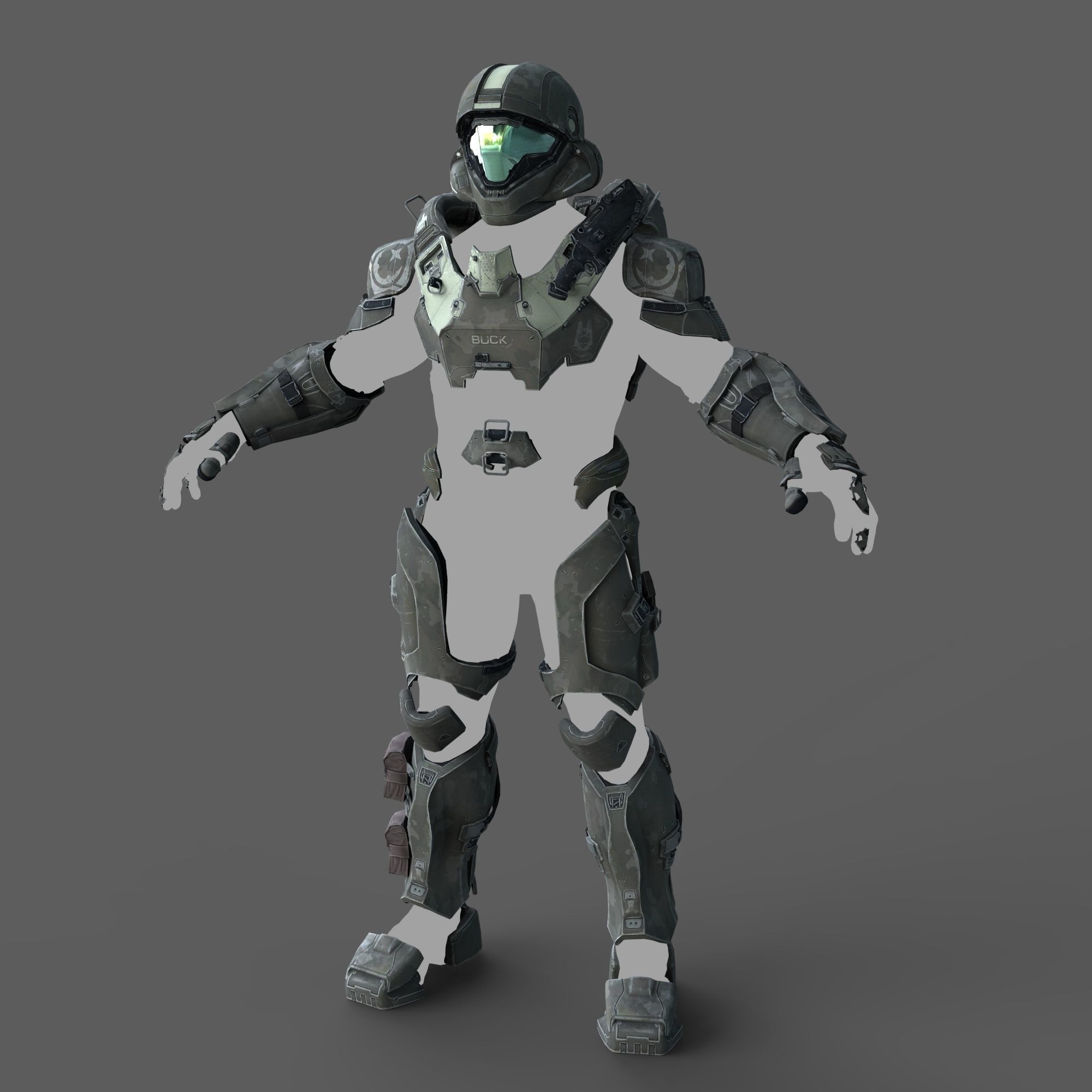 Edward Buck Halo 5 Helljumper Wearable Armor with Helmet 3D model 3D ...