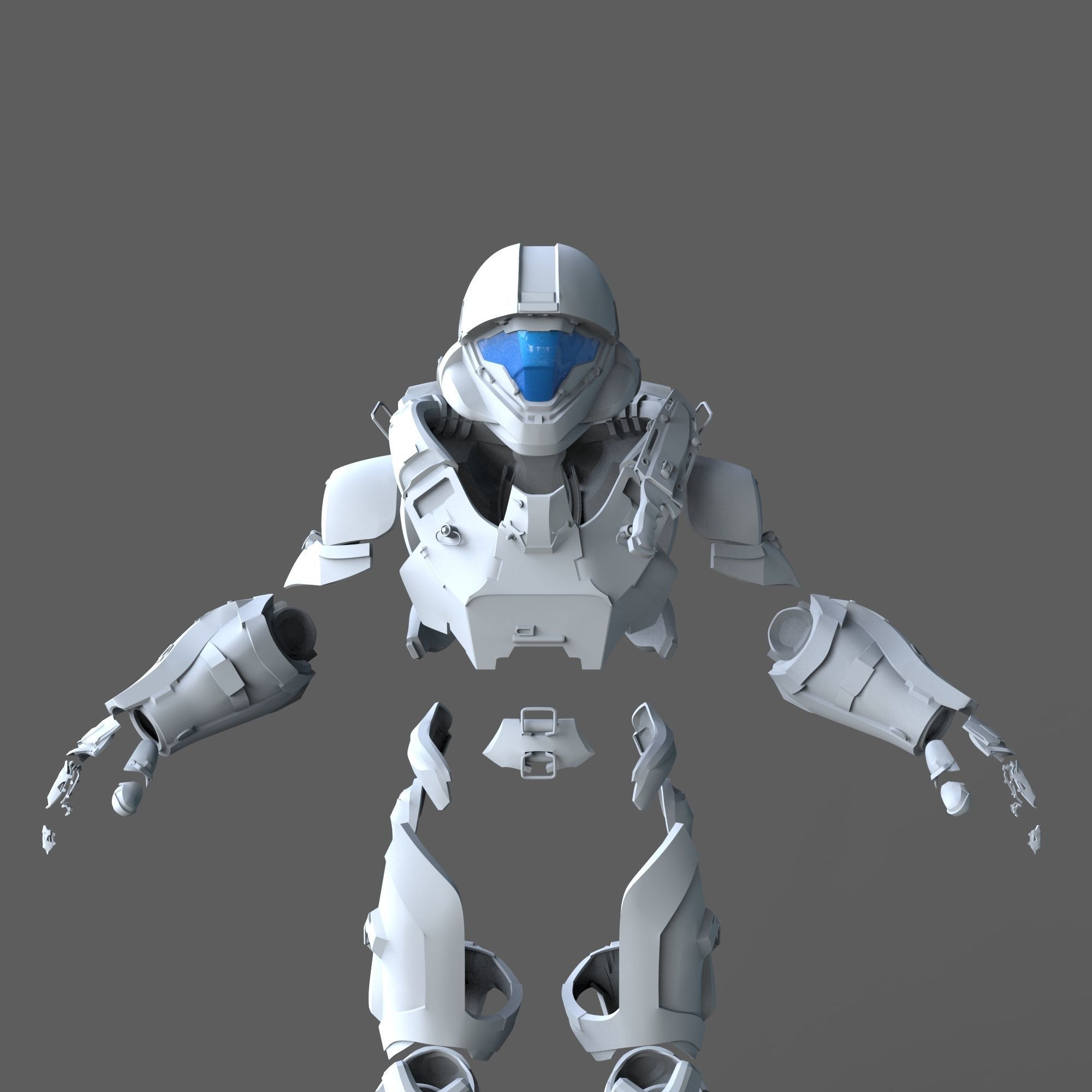 Edward Buck Halo 5 Helljumper Wearable Armor with Helmet 3D model 3D ...