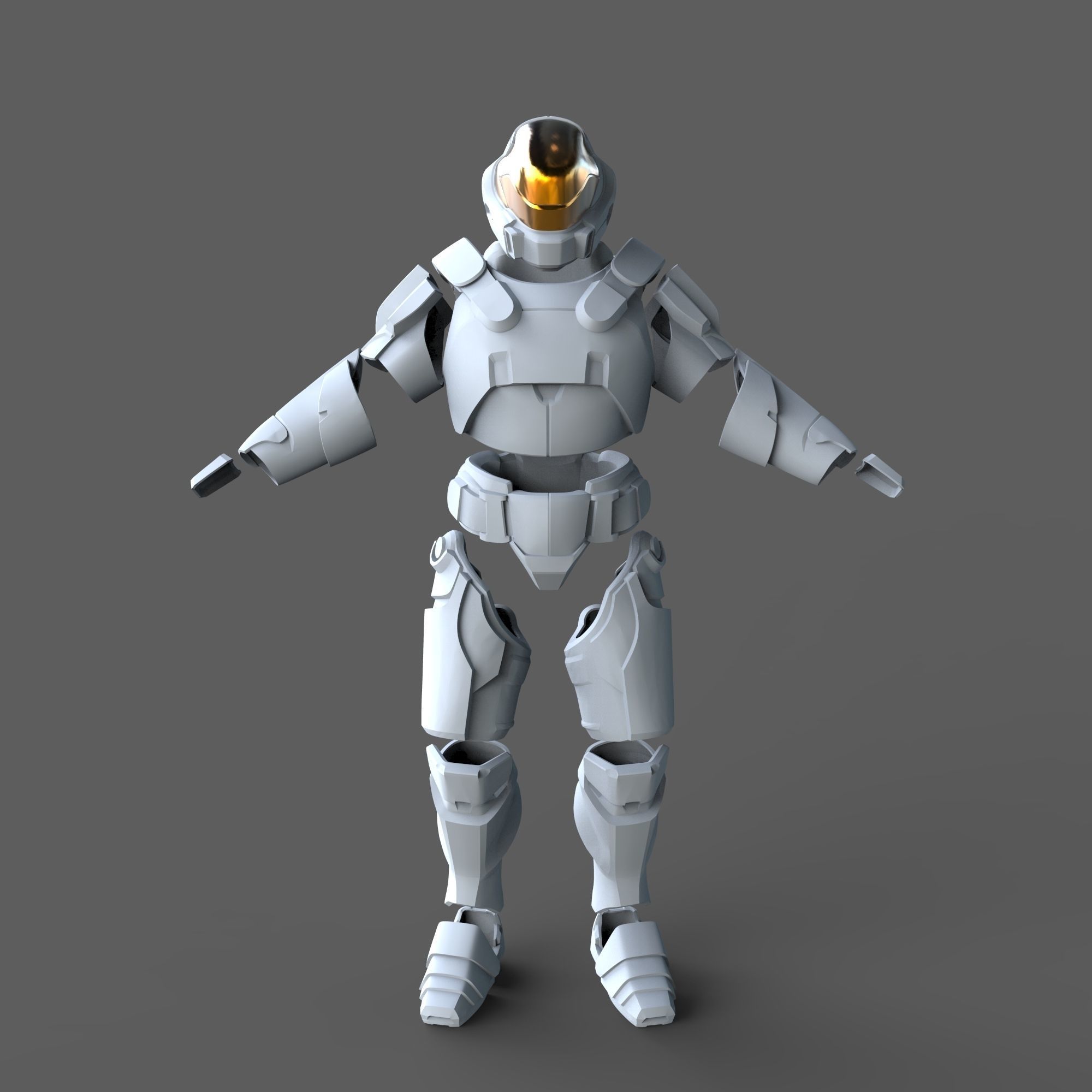 Mirage SPI Halo MCC Full Body Wearable Armor with Helmet 3D model 3D ...