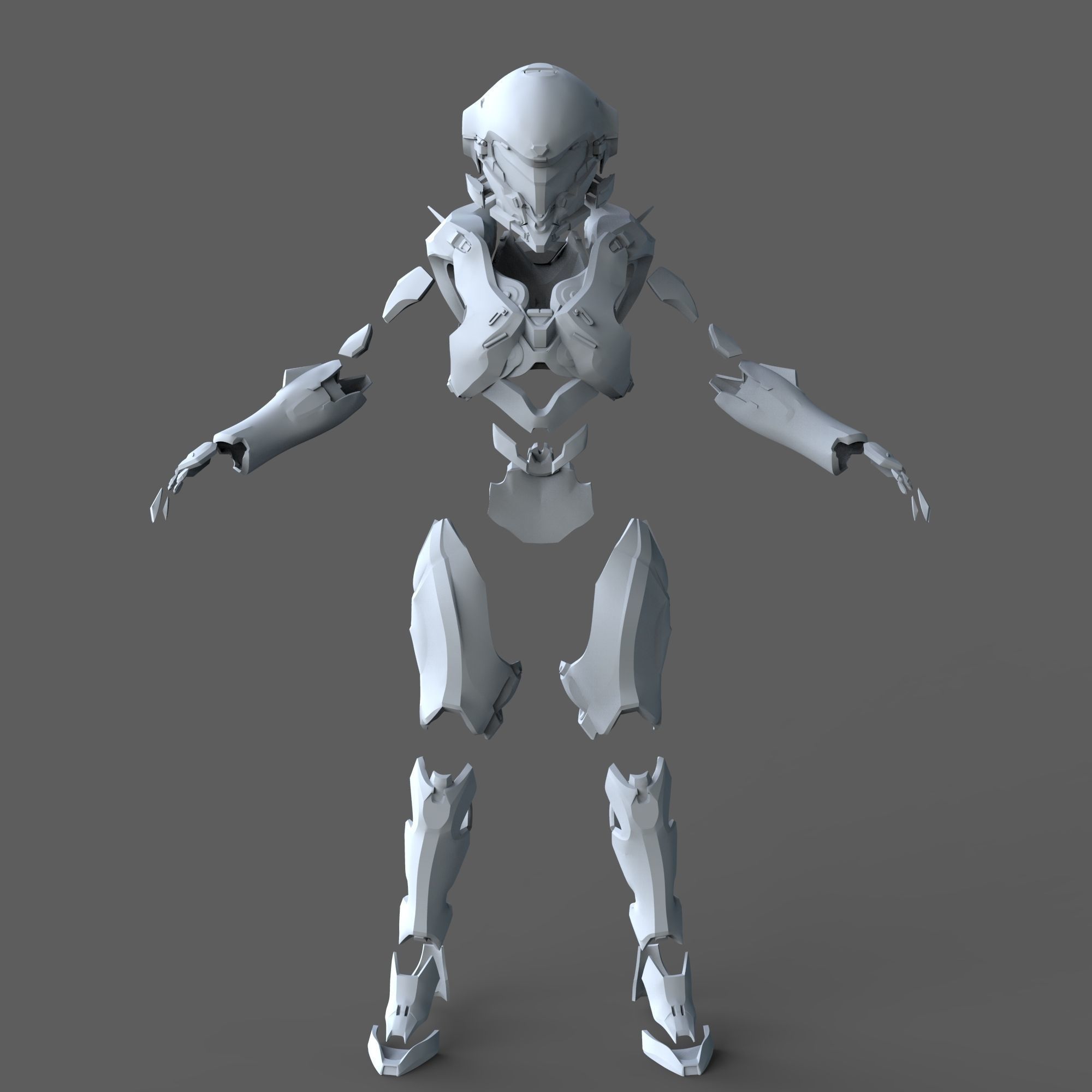 Olympia Vale Halo 5 Full Body Wearable Armor with Helmet 3D model 3D ...
