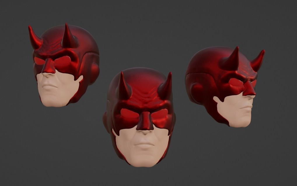 Daredevil Head free 3D model 3D printable | CGTrader