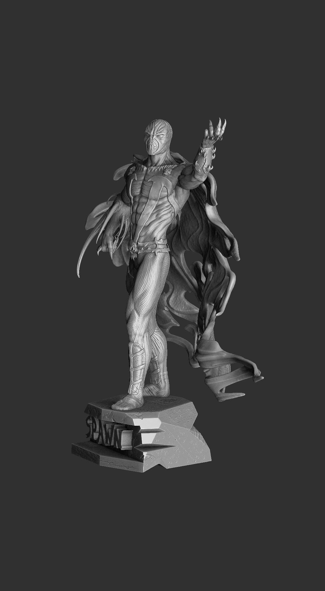 SPAWN FULL HEIGHT AND BUST FOR 3D PRINT STL 3D model 3D printable ...