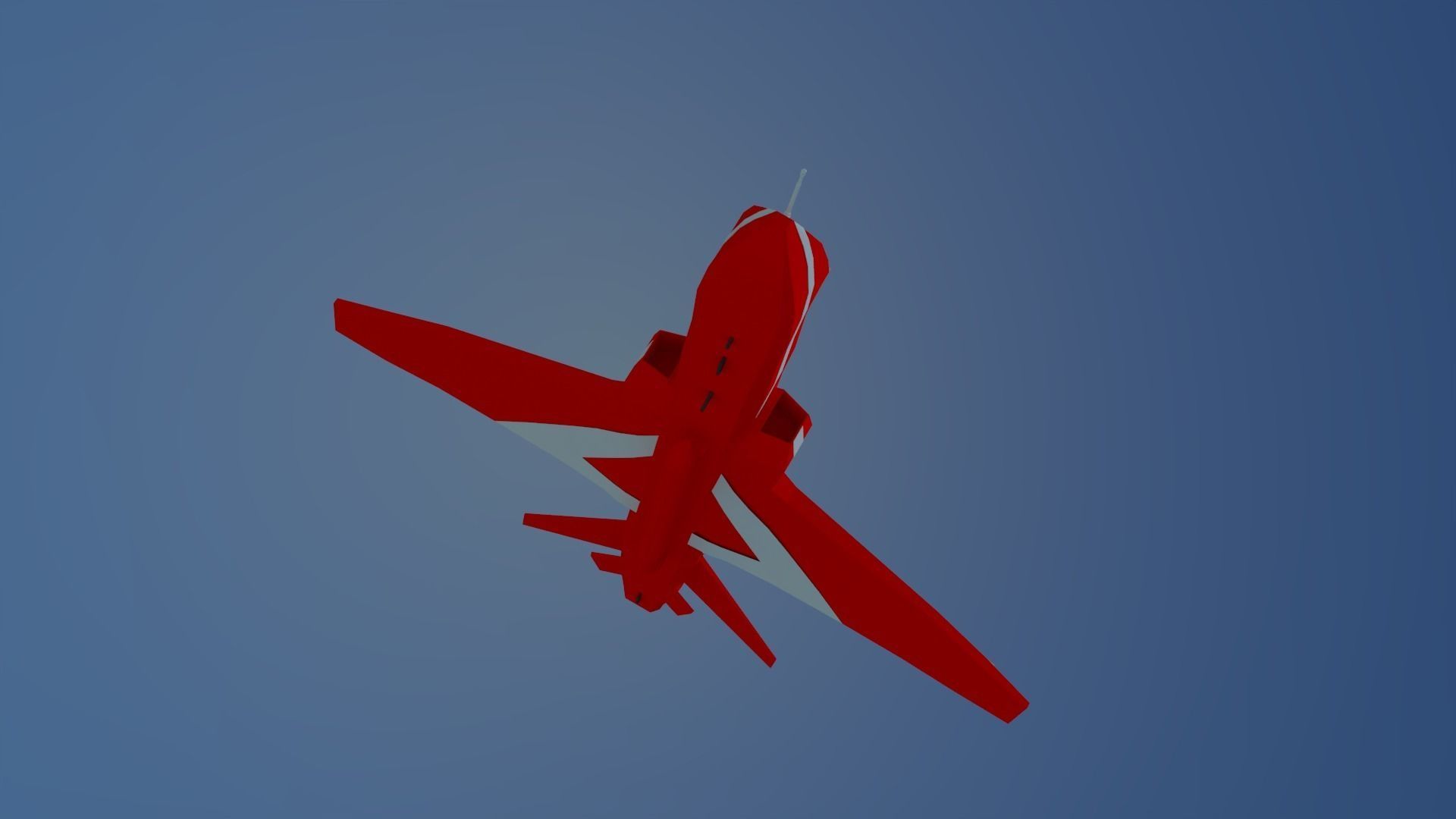 Red Arrow Plane 3D model | CGTrader