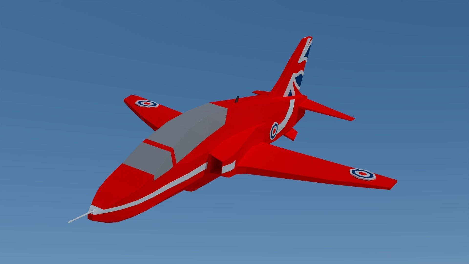 Red Arrow Plane 3D model | CGTrader