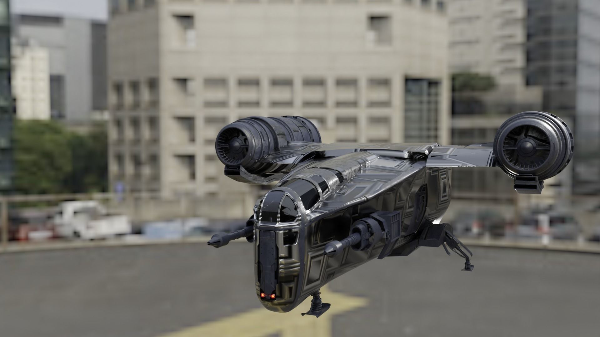 stars wars Razor Crest 3D model | CGTrader