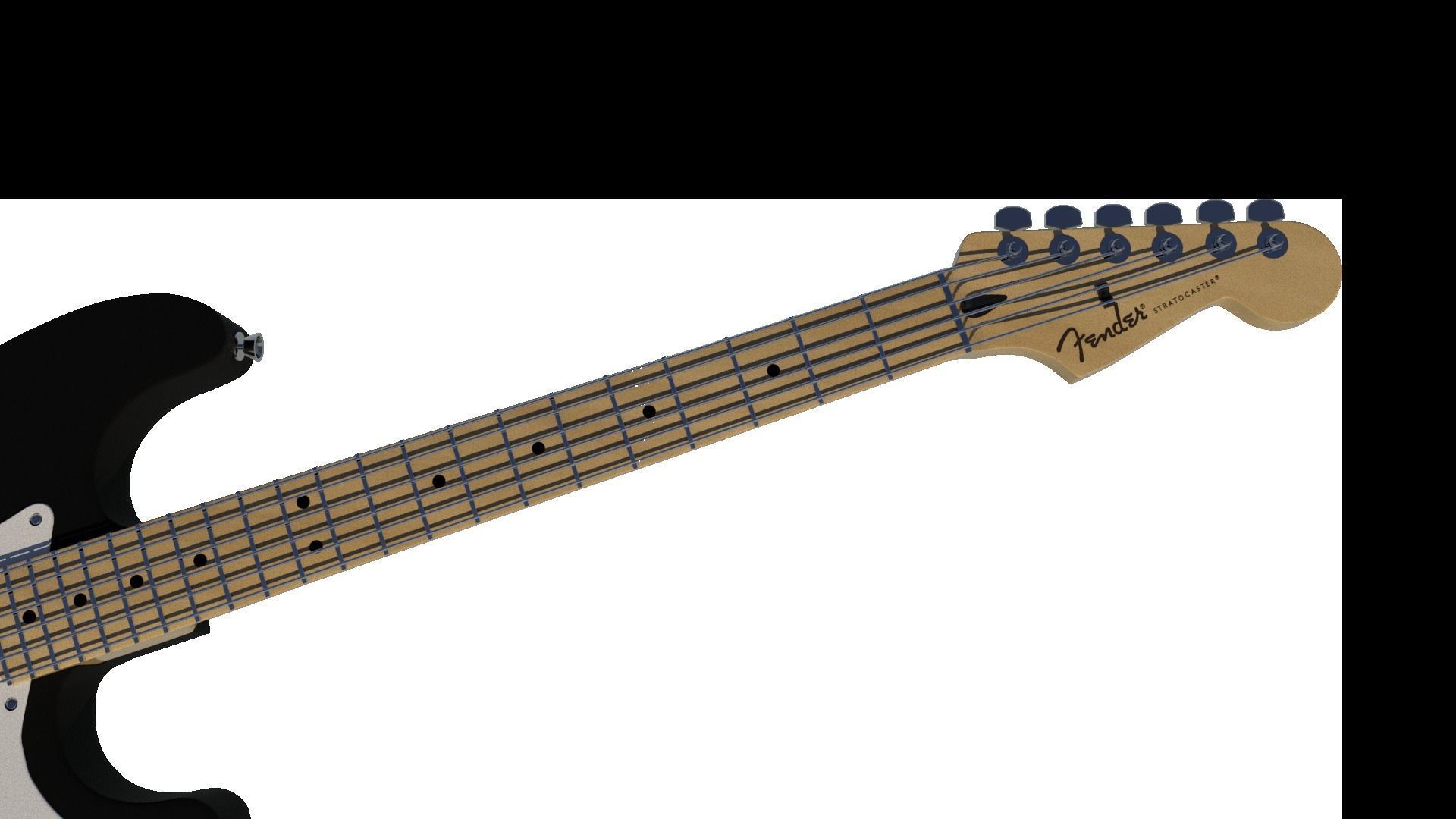 Guitar Fender Stratocaster made in MAYA 3D model | CGTrader