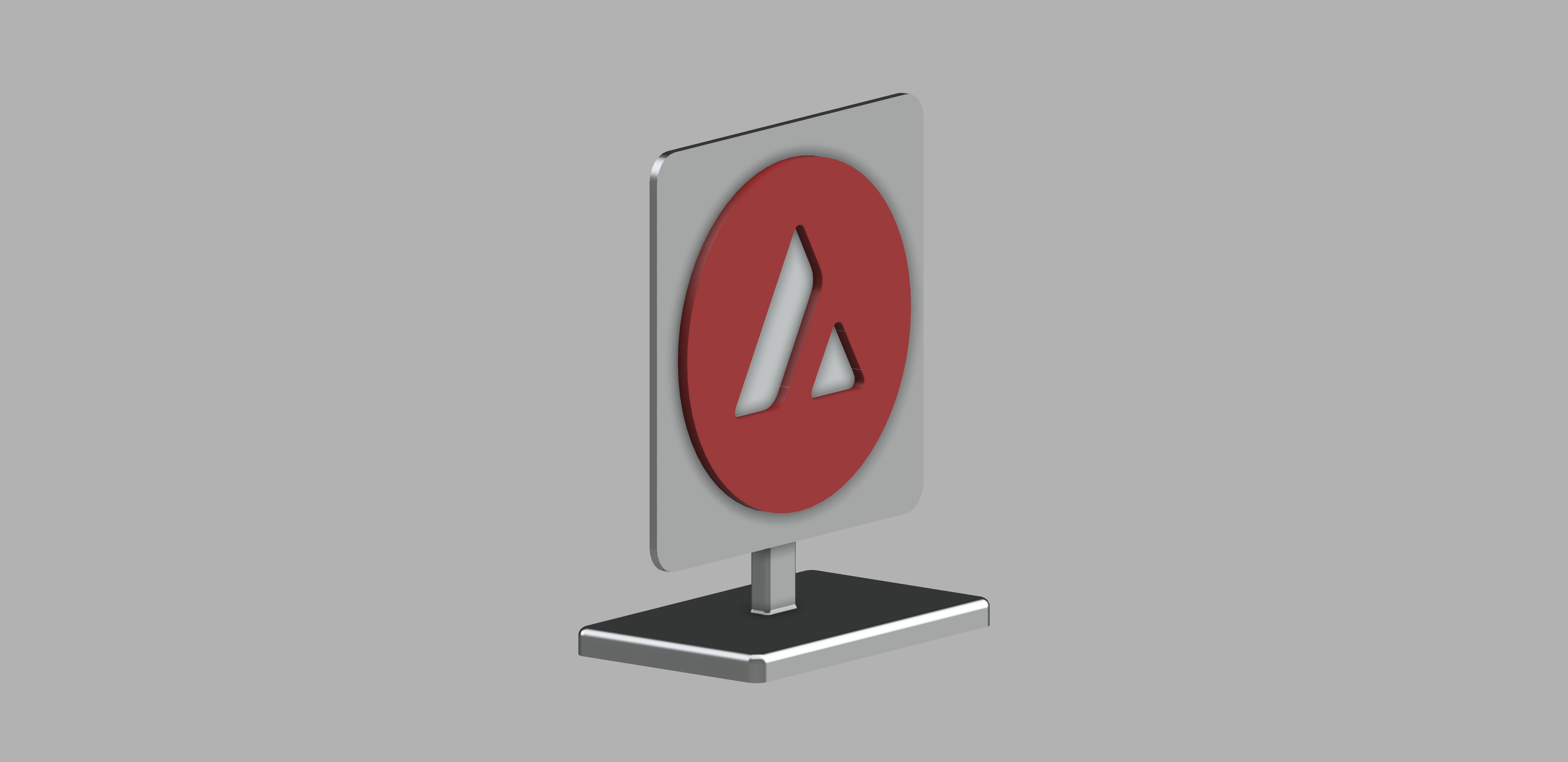 AVAX Logo Stand 3D model 3D printable | CGTrader
