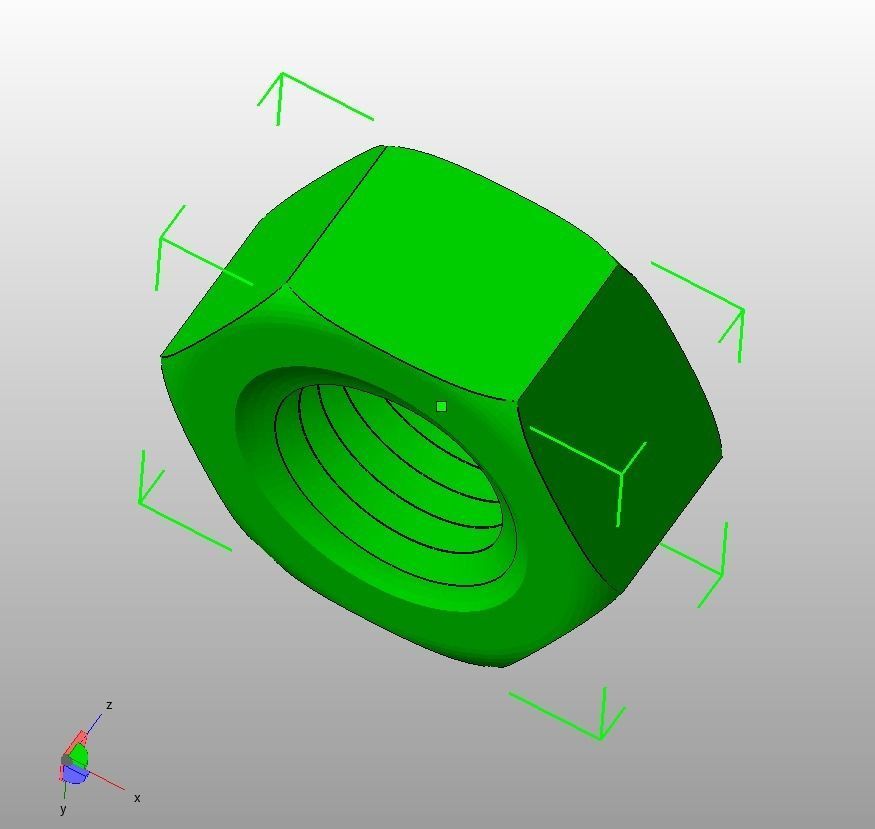 M27 Hex Nut 3D model 3D printable | CGTrader
