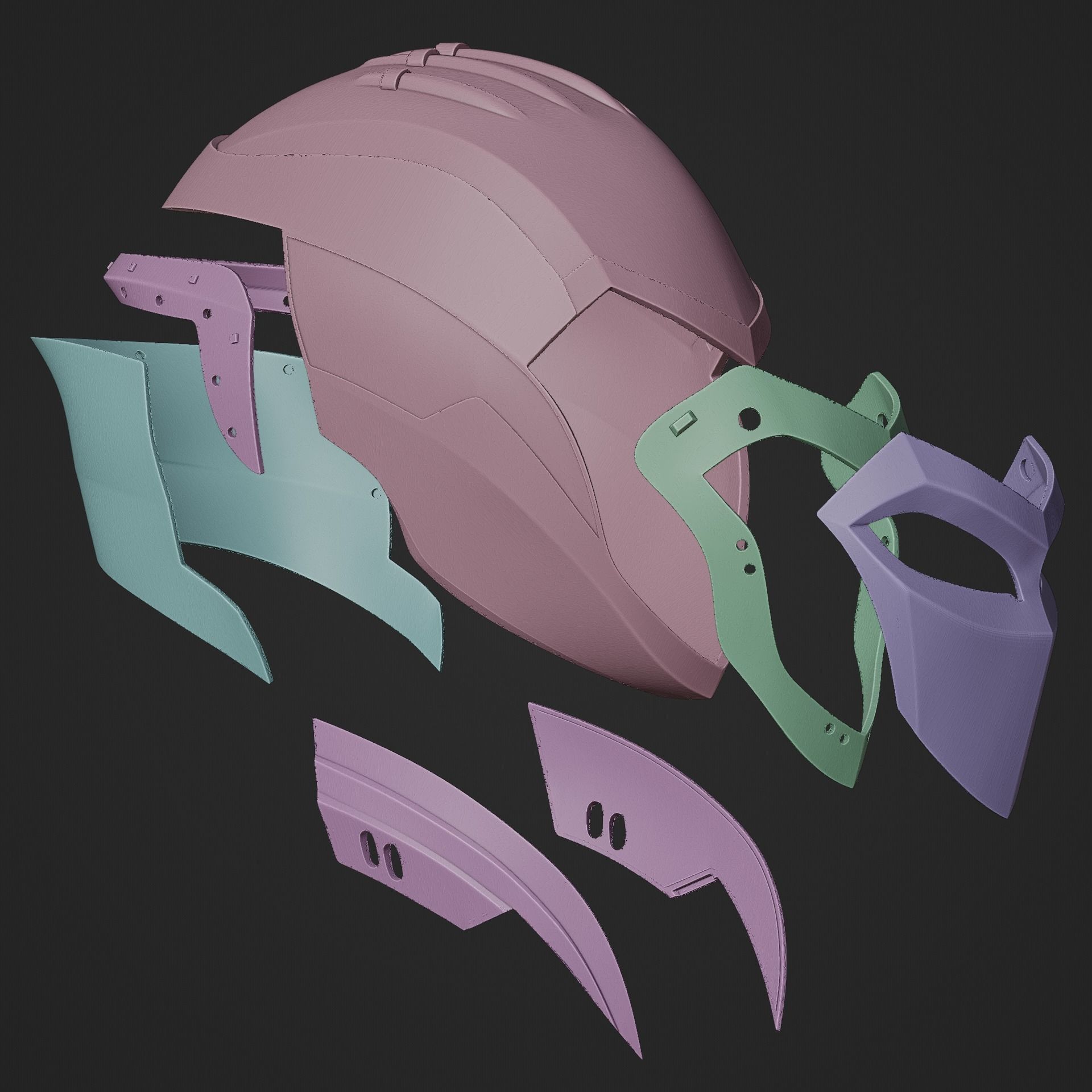 IronHeart Wakanda Forever Riri Williams Helmet free 3D model 3D ...