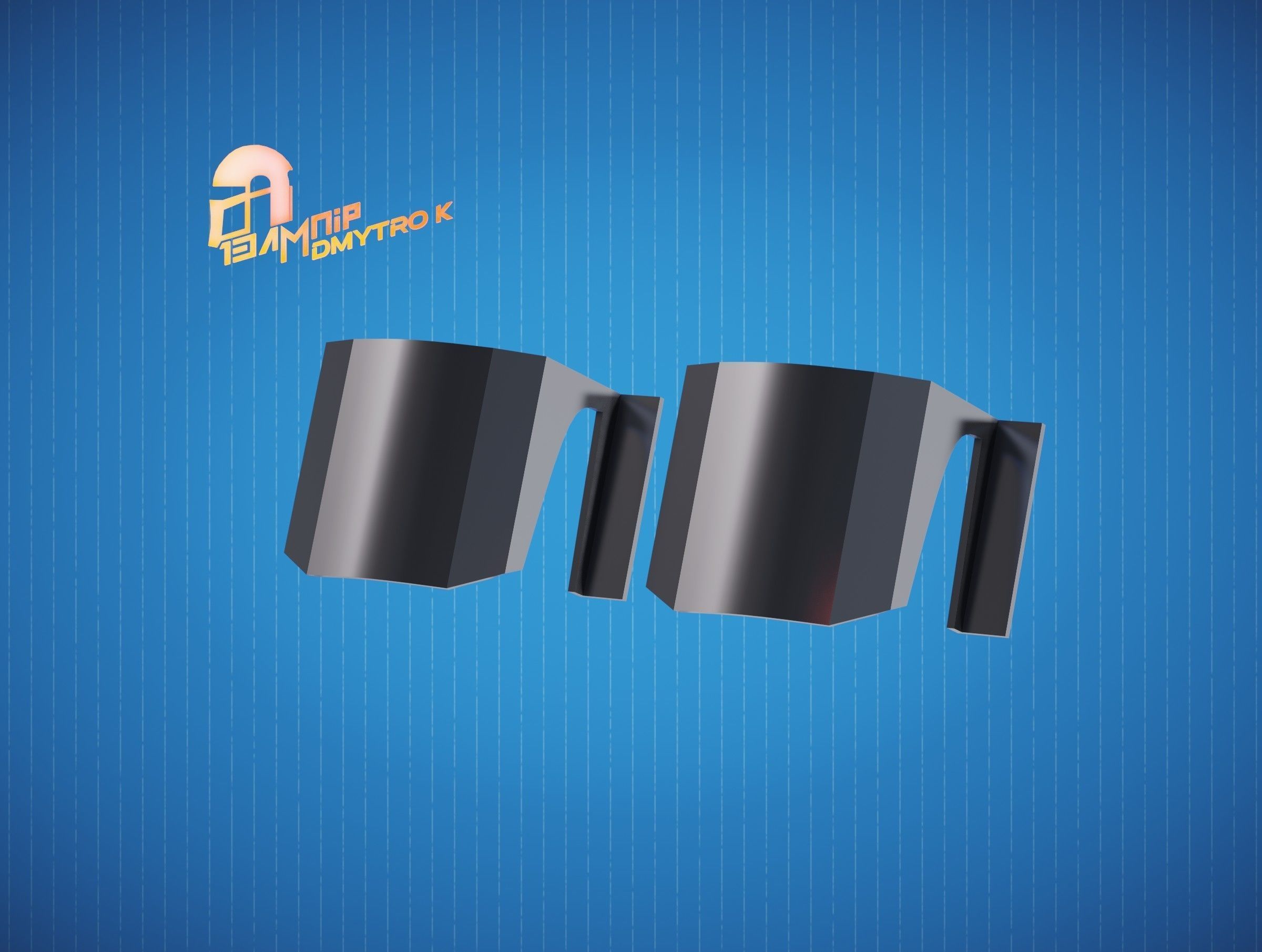 Custom Mandalorian knee Armor 3D model 3D printable | CGTrader