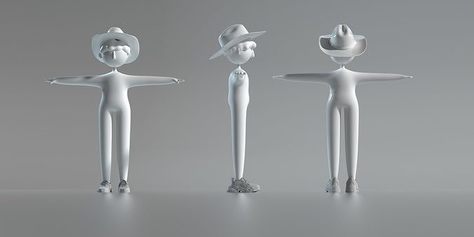 C4DIP character 3D model | CGTrader
