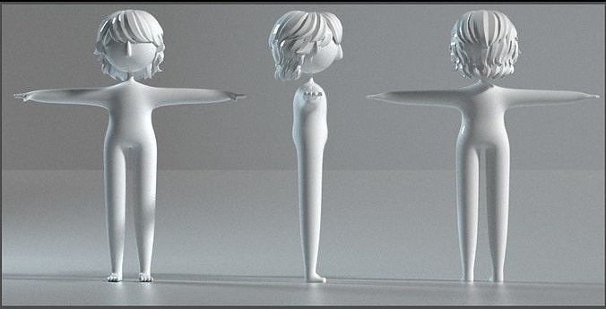 C4D cartoon character model 3D model | CGTrader