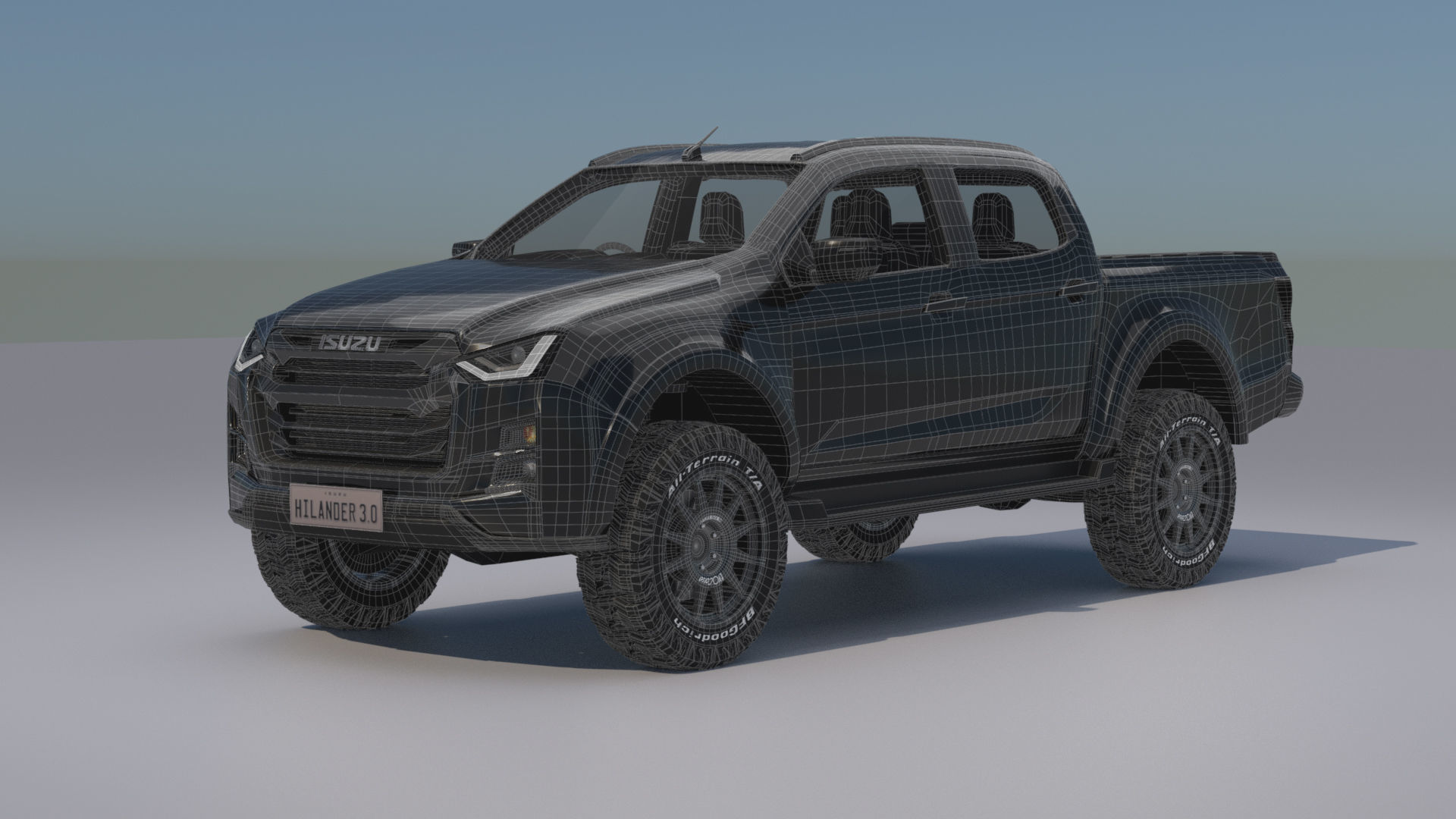 All New ISUZU D MAX Hi-Lander 2022 Minor Change 3D model | CGTrader