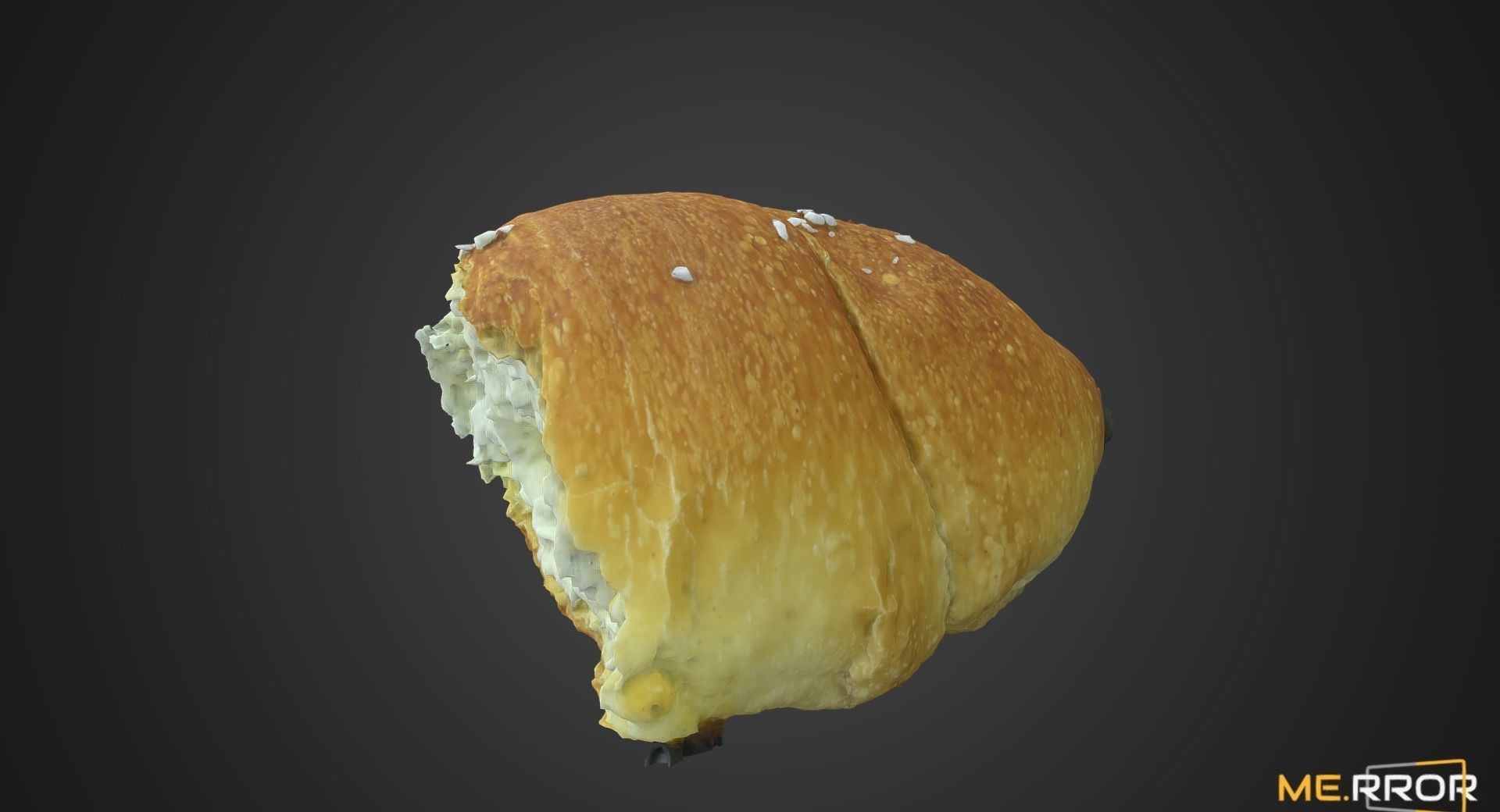 3D model Torn Salted Butter Roll Bread VR / AR / low-poly | CGTrader