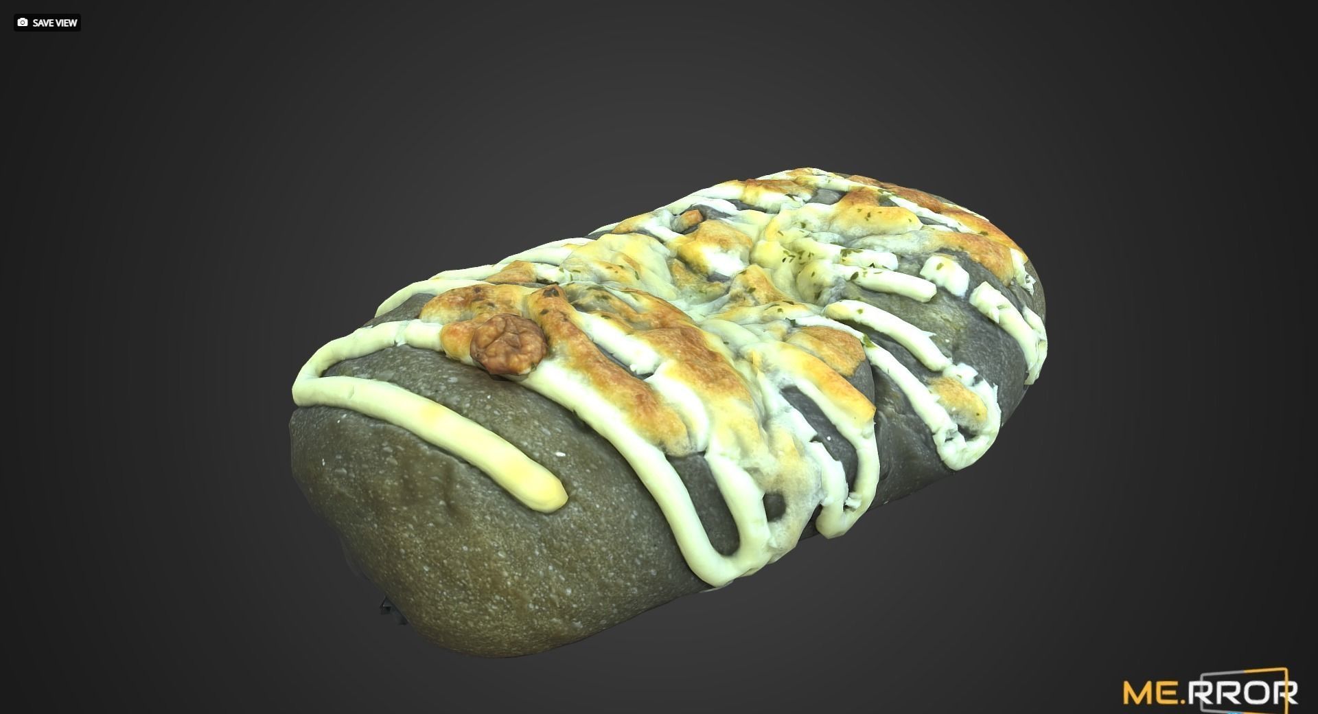 3D model Squid Ink Bread VR / AR / low-poly | CGTrader
