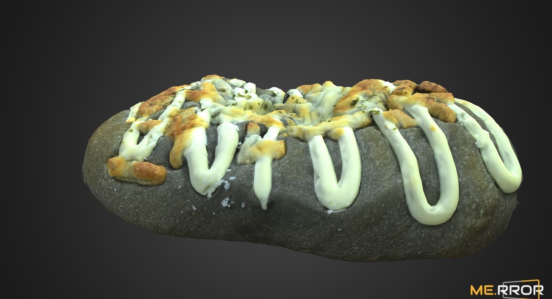 3D model Squid Ink Bread VR / AR / low-poly | CGTrader