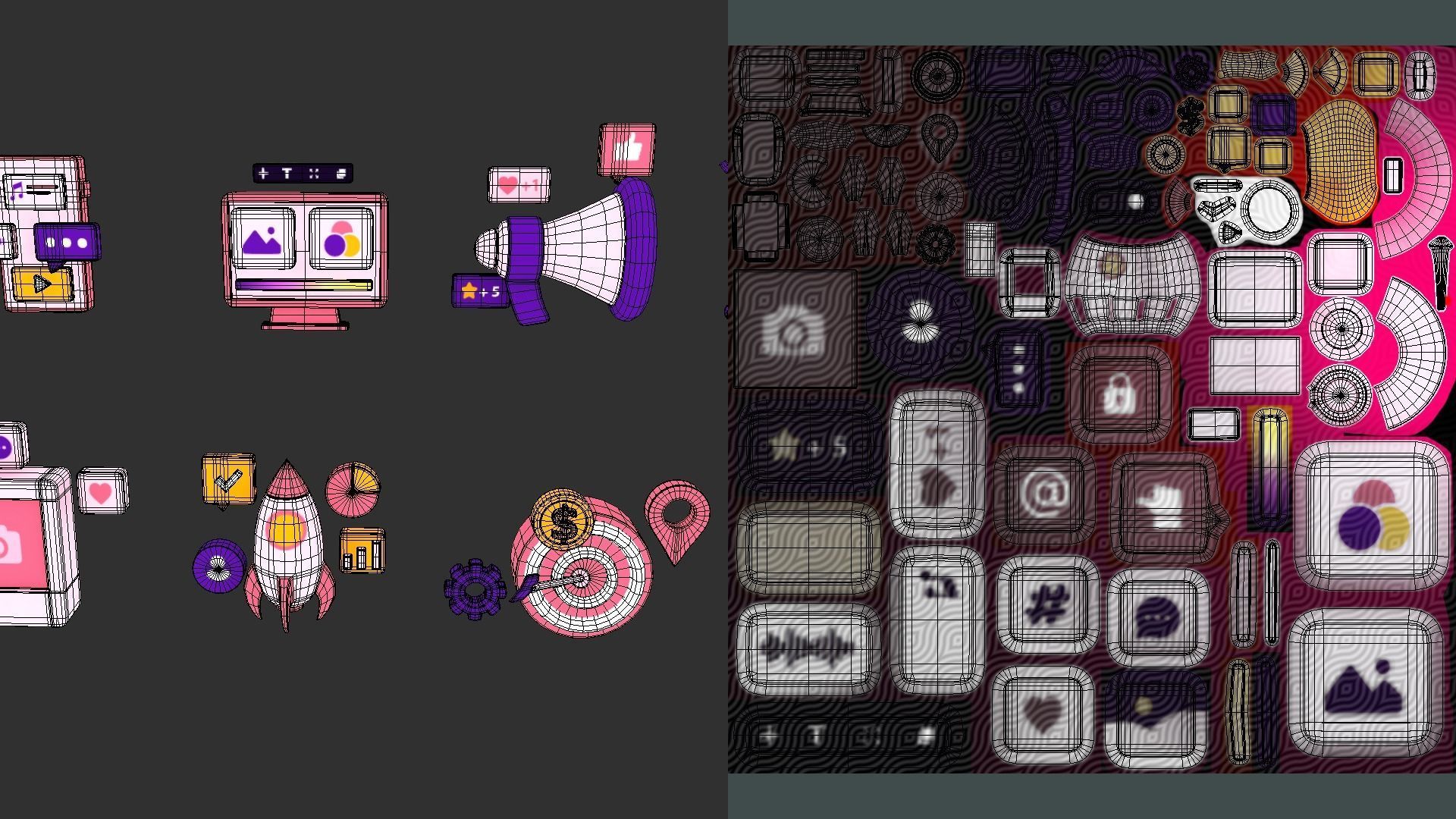 3D model 3D Button Collections1 VR / AR / low-poly | CGTrader