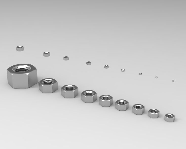 M5 Hex Nut 3D model 3D printable | CGTrader