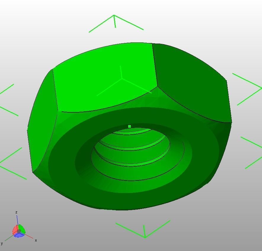 M3 Hex Nut 3D model 3D printable | CGTrader