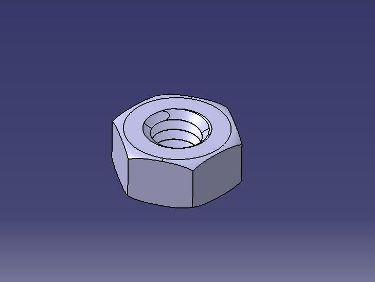 M3 Hex Nut 3D model 3D printable | CGTrader
