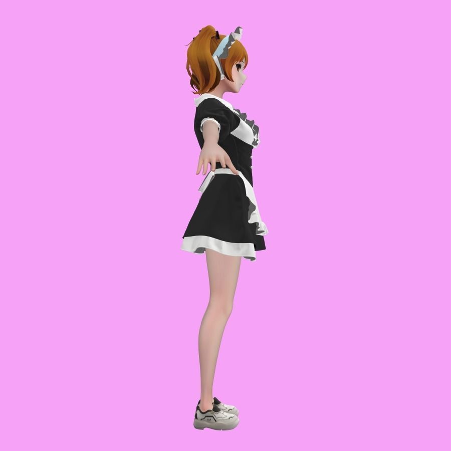 Maid - Marvelous designer program 3D model | CGTrader