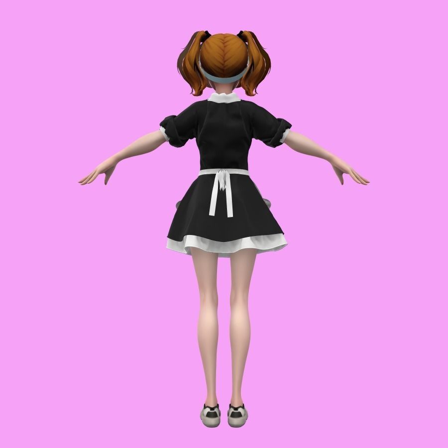 Maid - Marvelous designer program 3D model | CGTrader
