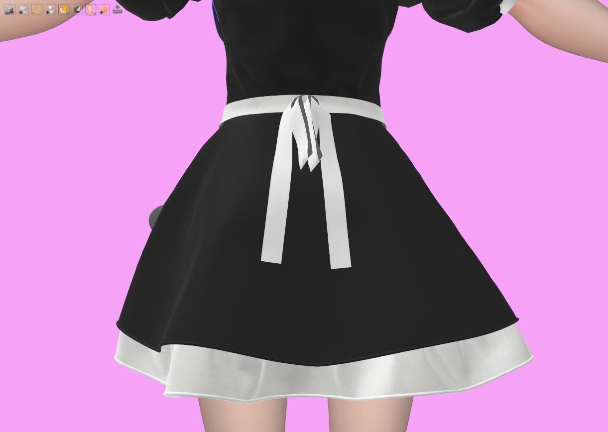 Maid - Marvelous designer program 3D model | CGTrader