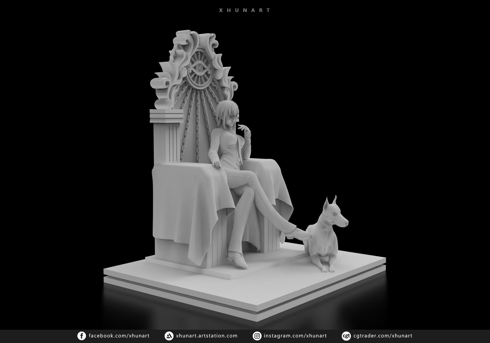 Makima The Control Devil STL file 3D model 3D printable | CGTrader