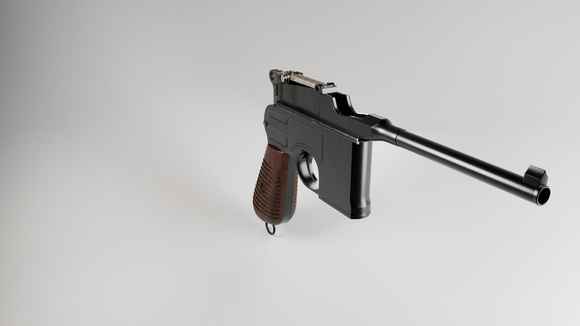 Mauser C96 - German WW2 Gun 3D model | CGTrader