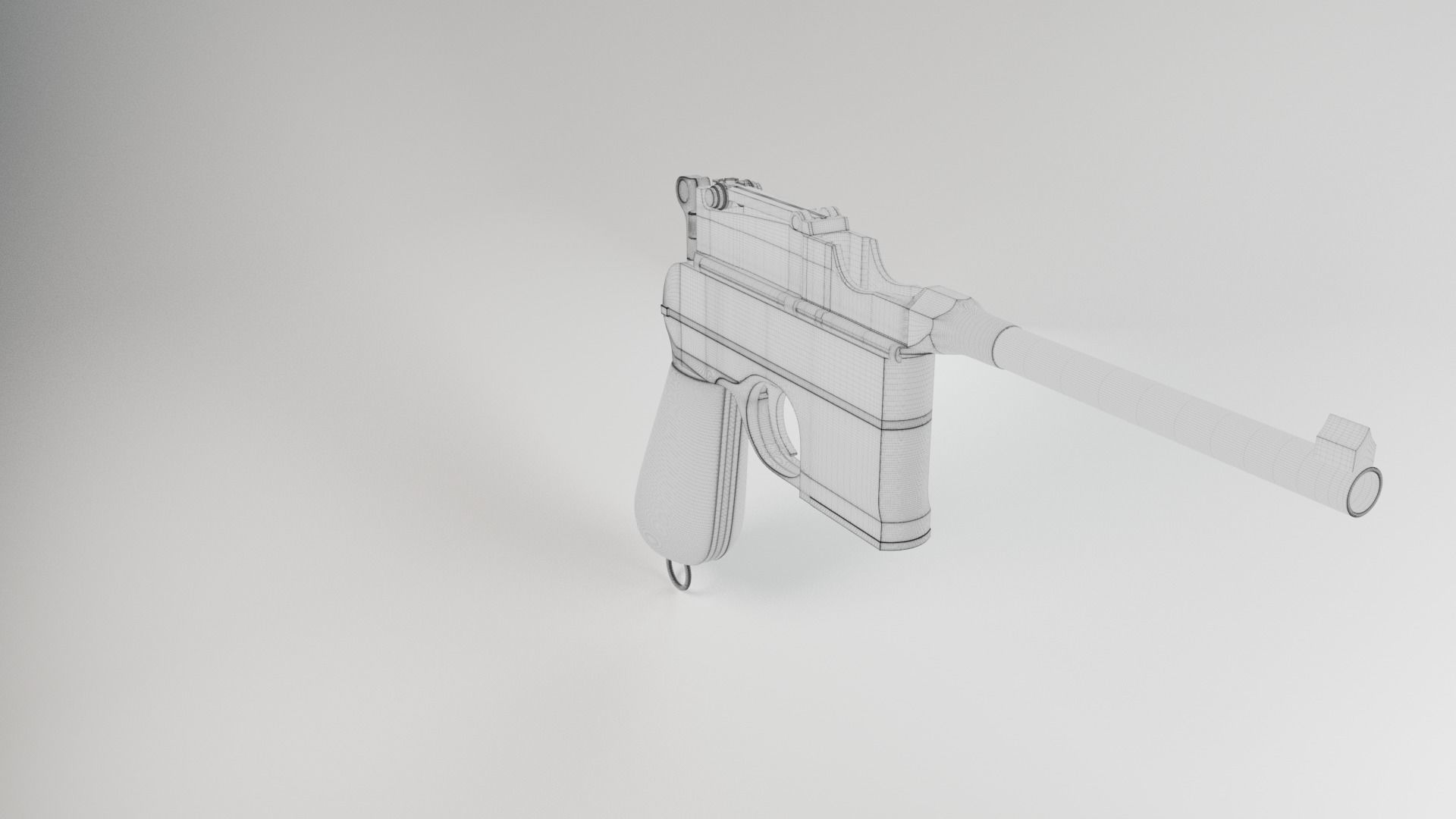 Mauser C96 - German WW2 Gun 3D model | CGTrader