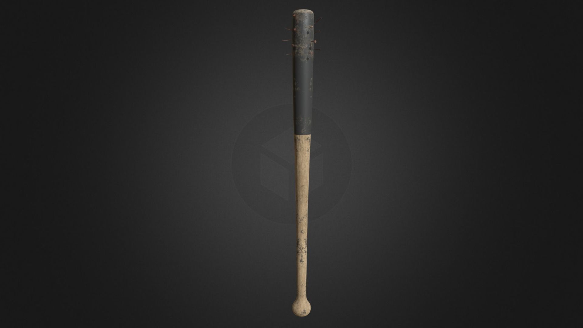 3D model Spiked Baseball Bat Lowpoly Pbr Gameready VR / AR / low-poly ...