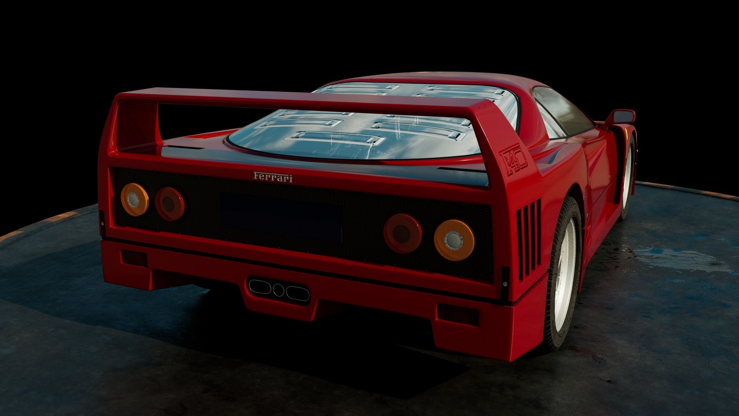 Ferrari F40 - Retro Supercar 3D model | CGTrader