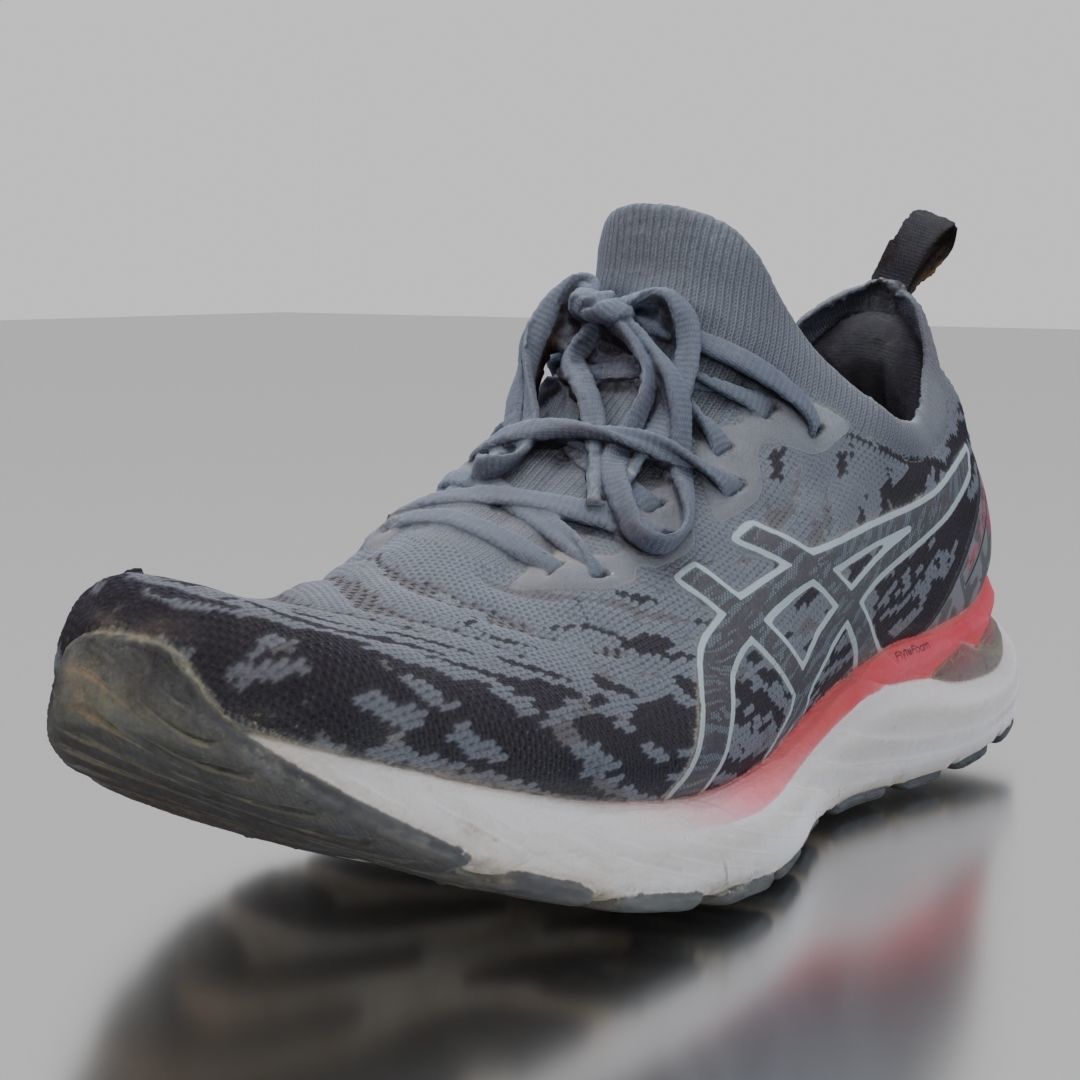 Photogrammetric scan of an asics running shoe 3D model | CGTrader