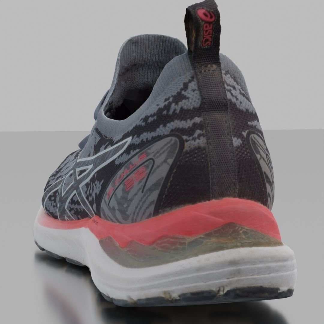 Photogrammetric scan of an asics running shoe 3D model | CGTrader