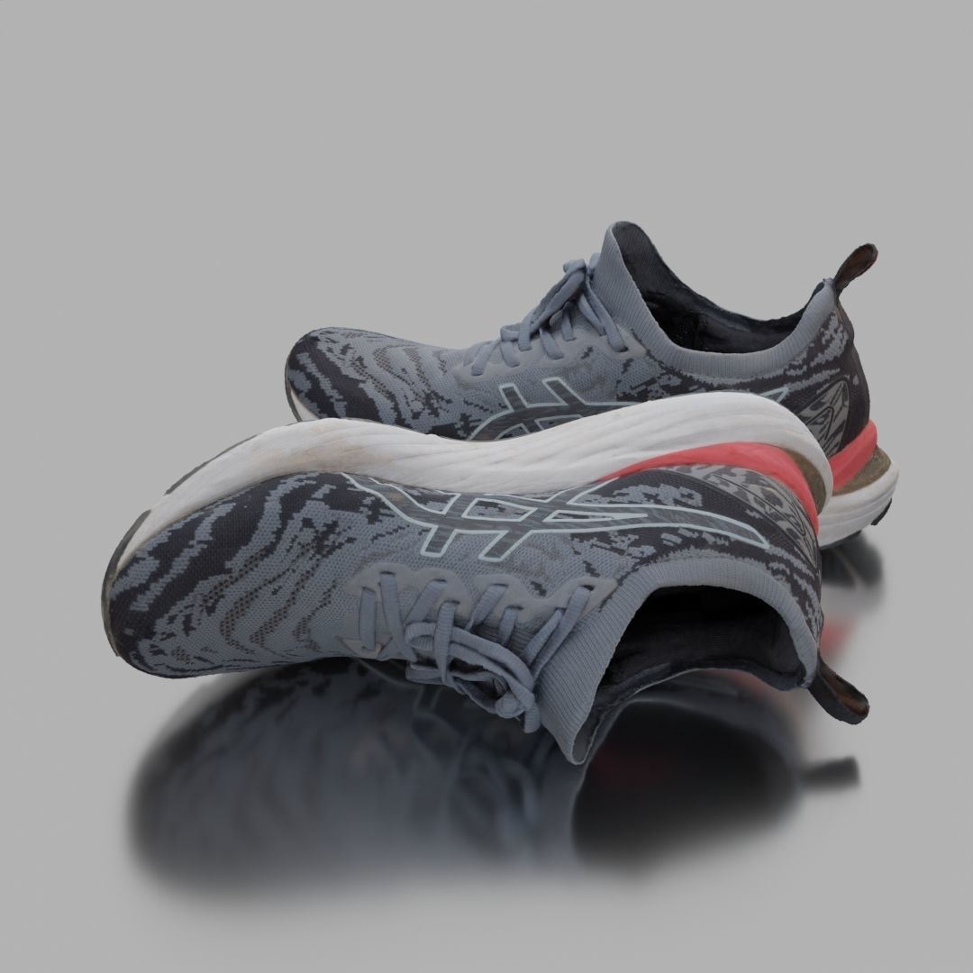 Photogrammetric scan of an asics running shoe 3D model | CGTrader