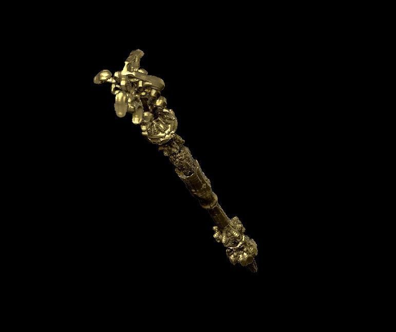 A spear magic wand a stick and a stick 3D model | CGTrader