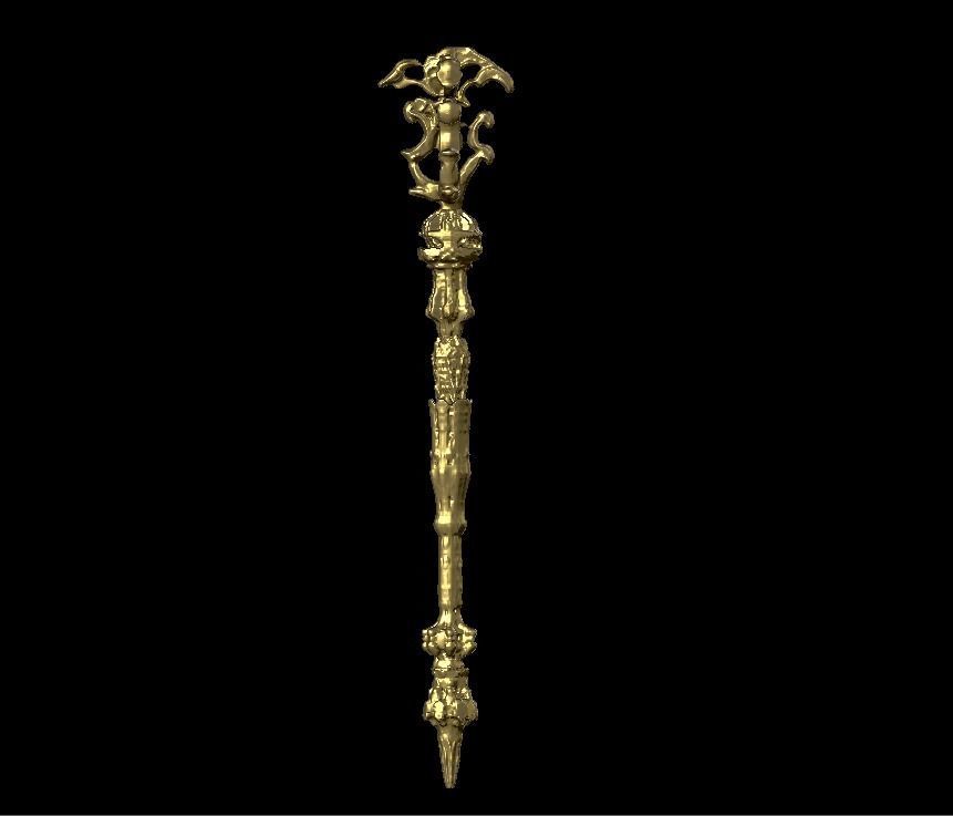 A spear magic wand a stick and a stick 3D model | CGTrader