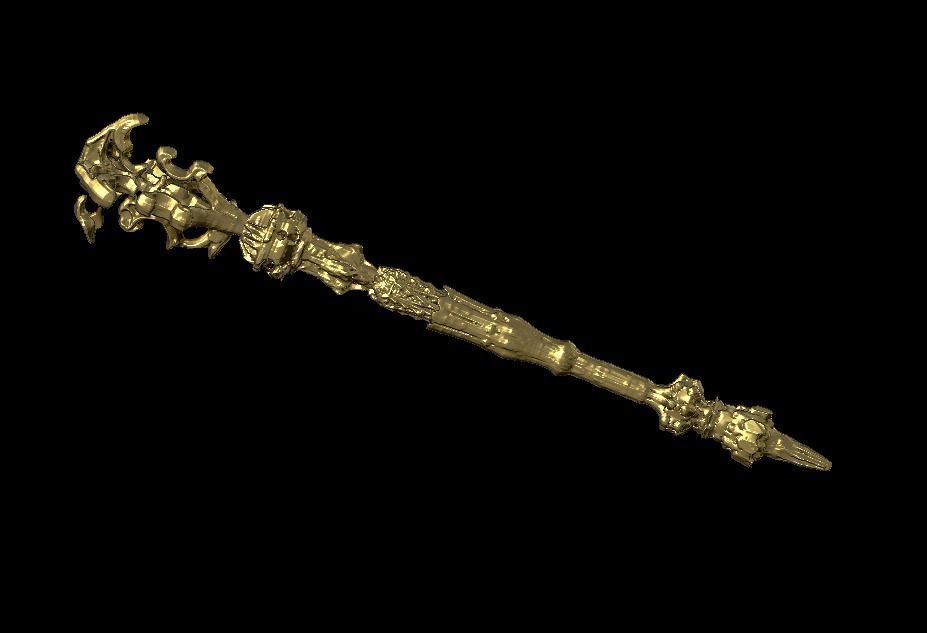 A spear magic wand a stick and a stick 3D model | CGTrader