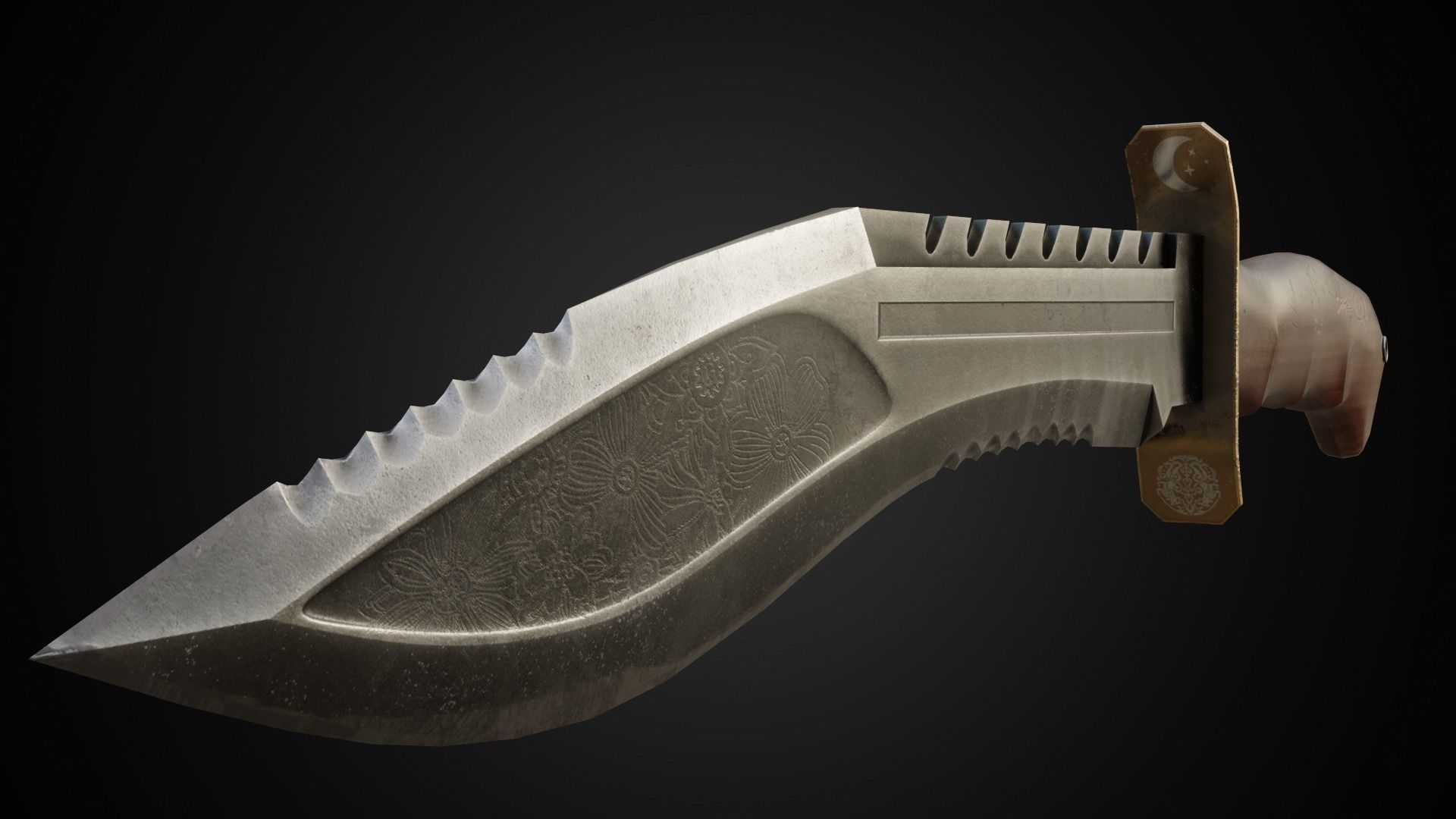 3D model Kukri knife skin standoff 2 VR / AR / low-poly | CGTrader