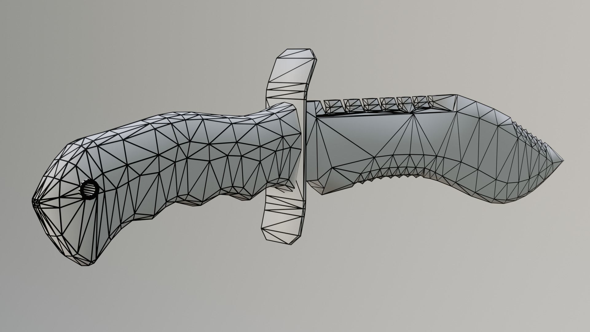 3D model Kukri knife skin standoff 2 VR / AR / low-poly | CGTrader